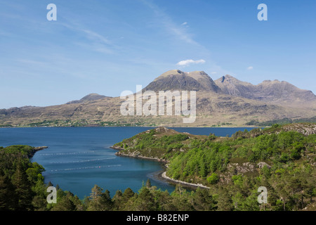 Beinn Alligin seen from across Loch Torridon, Annat, Scottish Highlands ...