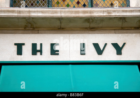 The Ivy Restaurant logo London Stock Photo - Alamy