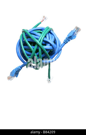 The earth made of eithernet cables Stock Photo - Alamy