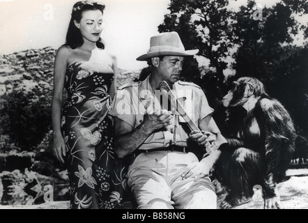 SHERRY MORELAND, JOHNNY WEISSMULLER, FURY OF THE CONGO, 1951 Stock ...
