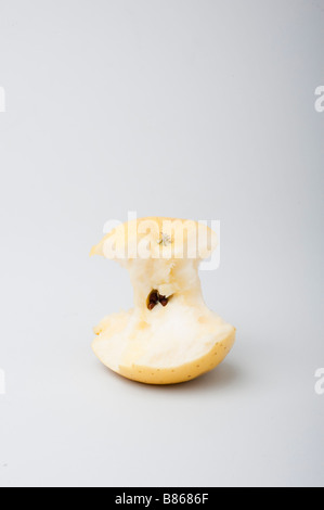 A set of six images of an apple being eaten on white background For the ...