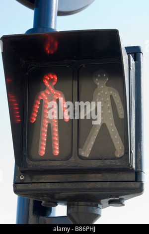 Red man traffic pedestrian stop sign light photo Stock Photo - Alamy