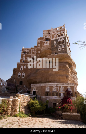 Yemen, Dar al-Hajar, (the rock palace) in the Wadi Dhar, has become ...