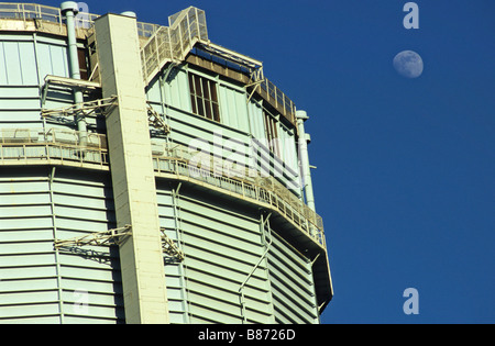 Gas tank, Chelsea Gas Works, Battersea, London, UK Stock Photo - Alamy