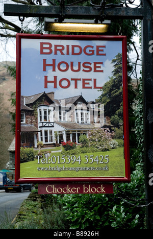 The Bridge House Hotel Grasmere Lake District England UK Stock Photo ...