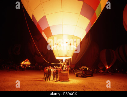 Night Time Balloon Glow Albuquerque International Balloon Fiesta New ...
