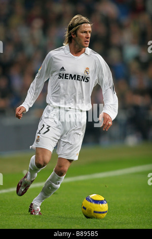 David Beckham, with Real Madrid, F.C Stock Photo - Alamy