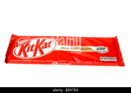 Packet of Nestle White KitKat isolated on white background - Kit Kat ...