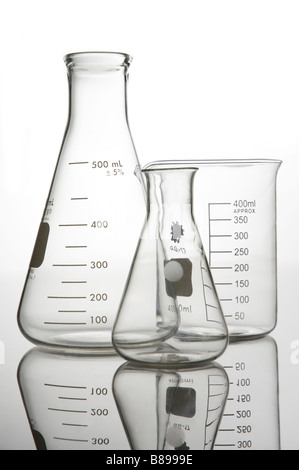 Glass science containers Stock Photo - Alamy