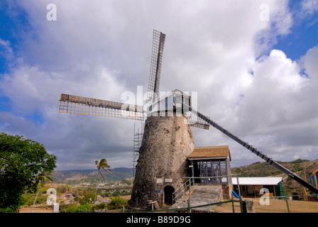 Old windmill in Barbados Caribbean Stock Photo - Alamy