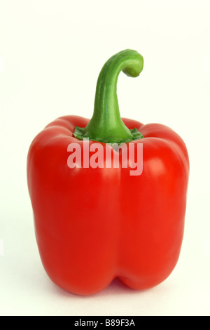 Whole shiny red sweet pepper Stock Photo - Alamy