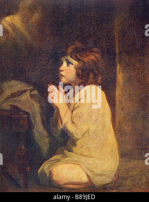 Sir Joshua Reynolds, The Infant Samuel at Prayer, painting, 1776 Stock ...