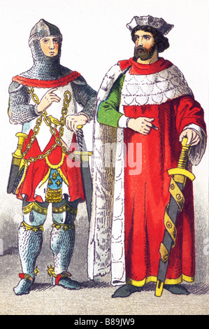 German Nobles, 1300-1350 Stock Photo - Alamy