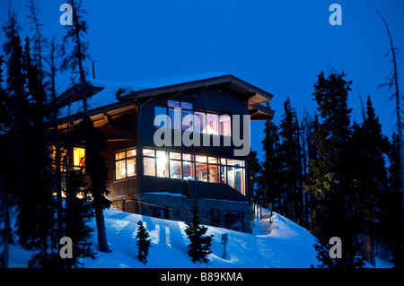 Tempter House at dusk, Telluride Ski Resort, Telluride, Colorado Stock ...