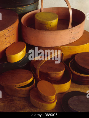 Shaker oval boxes Stock Photo - Alamy