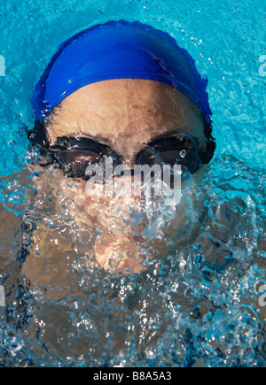 photo of a swimmer doing spring Stock Photo - Alamy