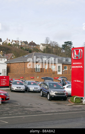 Honda car dealer dealership garage forecourt car sales selling cars new ...