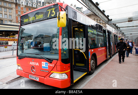 Bendy Buses At Victoria Bus Station London UK Europe Stock Photo - Alamy
