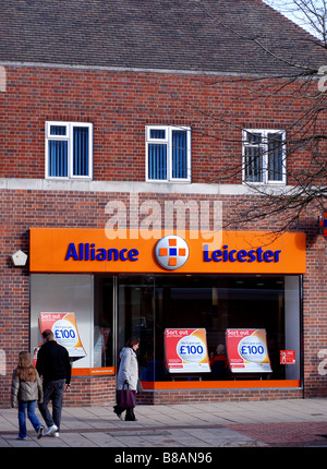 Alliance and Leicester High street Bank Shop Front Stock Photo - Alamy