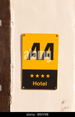 AA four star hotel sign Stock Photo - Alamy