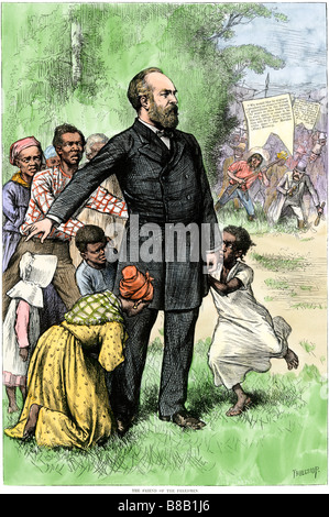 JAMES GARFIELD - 1880 Presidential campaign lithograph as Farmer ...