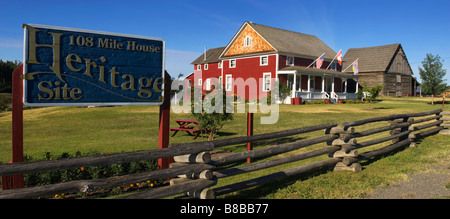 108 Mile Ranch, Heritage Building, British Columbia, Canada Stock Photo ...