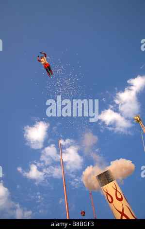 Human Cannonball David the Bullet Smith Jr. is the highest flying human ...