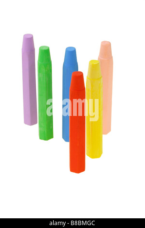 Group of crayons standing Stock Photo - Alamy