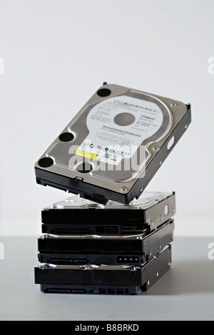 Stack of Computer Hard Drives Stock Photo - Alamy