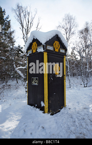 The AA telephone box on the A93 at Cambus o May, Aberdeenshire ...