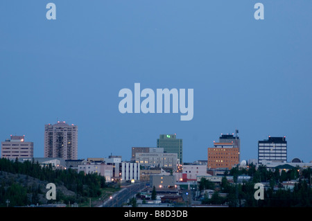 City of Yellowknife skyline, Northwest Territories, Canada Stock Photo ...