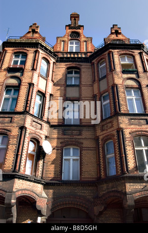 Historic european residential building with ornate facade and balconies ...