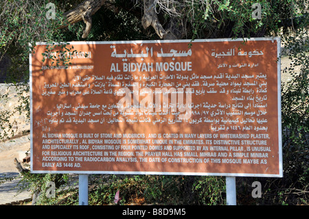 The emirate of Fujairah oldest mosque in the UAE at Badiyah with hill ...
