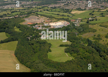 An aerial view of Baggeridge Country Park in May 1997 Stock Photo - Alamy