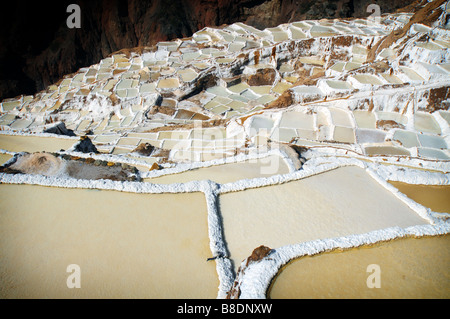 Salt pools at the Salineras de Mara, Peru Stock Photo - Alamy