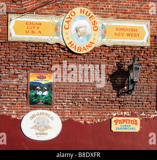 Mallory Square Sign, Historic Old Town, Key West, Florida, USA Stock ...