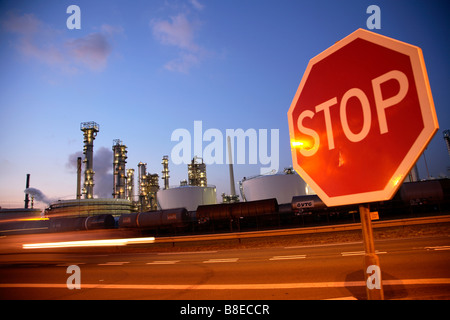 environmental pollution industry in the Botlek Rotterdam Netherlands ...