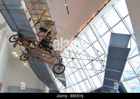 A model of pilot and a Silver Dart Plane Stock Photo - Alamy