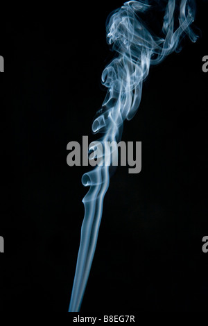 blue smoke trail art arty black background concept drug druggy perfume ...