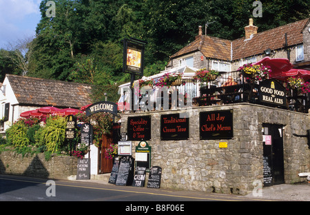 Cheddar Gorge, Somerset, England - pub in the 1980s Stock Photo - Alamy