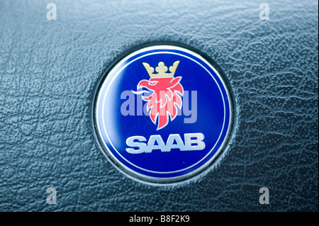saab volvo car sweden swedish foglight engine petrol Stock Photo - Alamy