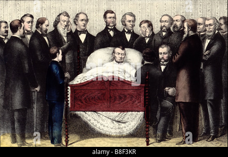 Death of Abraham Lincoln, April 15th 1865 Stock Photo - Alamy