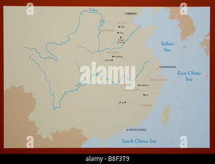 Map of China Stock Photo - Alamy