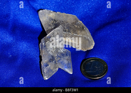 Gypsum crystal twin Stock Photo - Alamy