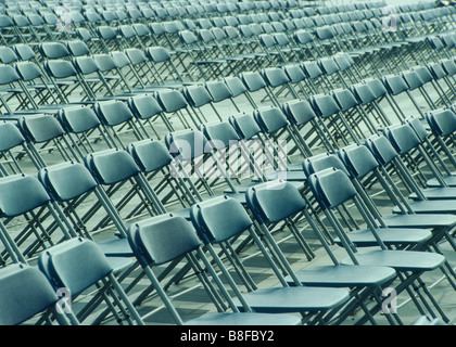 Image of rows of green chairs in a theater auditorium Stock Photo - Alamy