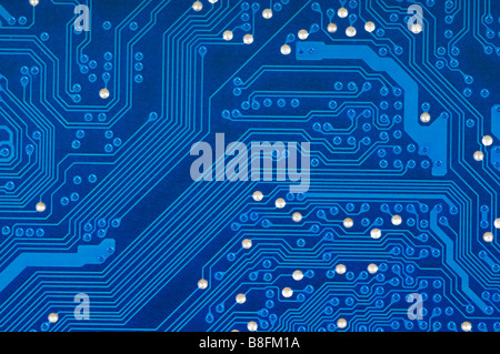 PCB Printed circuit board blue electronics Stock Photo: 163015623 - Alamy