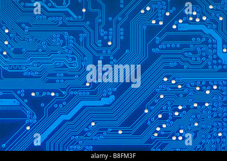 PCB Printed circuit board blue electronics Stock Photo: 163015623 - Alamy
