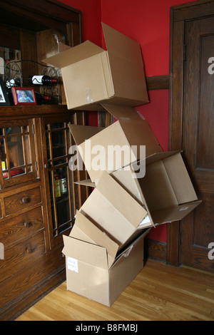 Boxes corner 2 Stock Photo - Alamy