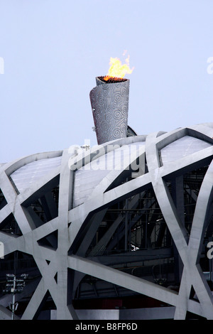 Flaming Torch On National Stadium,Beijing,China Stock Photo - Alamy