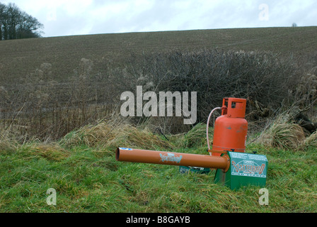 Scatterbird bird scarer gas gun as used by english farmers to keep ...
